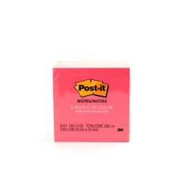 Post-it® Notes Neon Colors 654-5PK. 3 x 3 in (76 mm x 76 mm), 100 ...